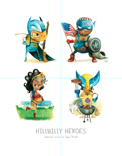 Superheroes - Hillbilly Heroes | Tee Rex