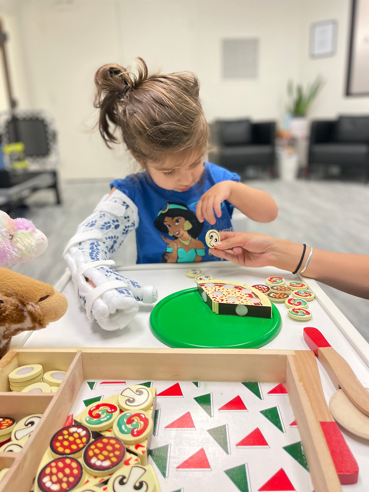 Pediatric CIMT for children with C.P. or stroke