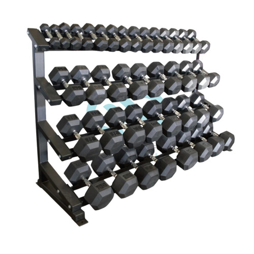 Rack para 20 pares de mancuernas 4 niveles (5-100) | Cultura Deportiva