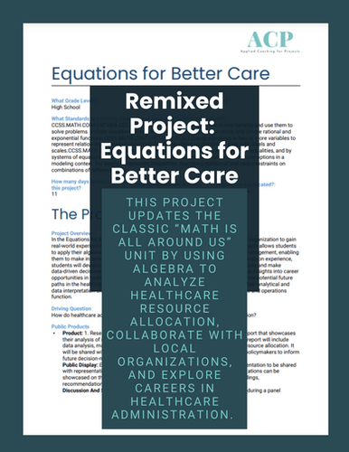 Remixed Project: Equations for Better Care | Applied Coaching
