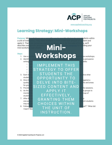 Mini-Workshops | Applied Coaching
