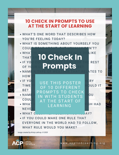 10 Check In Prompts at the Start of Learning | Applied Coaching