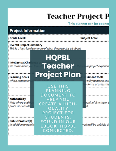 HQPBL Teacher Project Plan | Applied Coaching