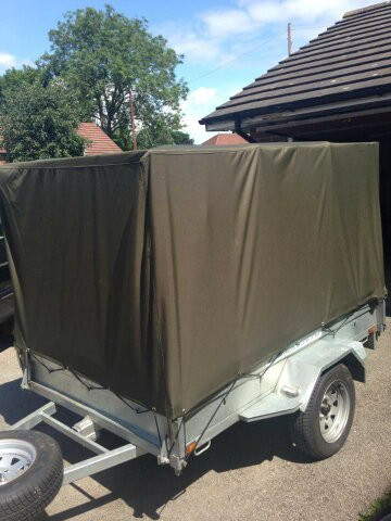 PVC Trailer Cover for Phoenix Trailer with Cage | Njord Manufacturing