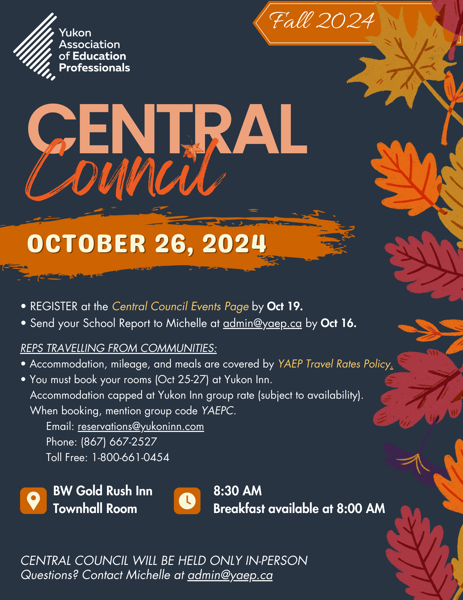 2024 YAEP Fall Central Council | YAEP