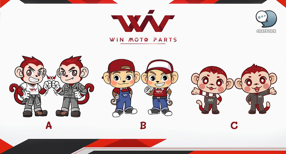 มาสคอต "WIN MOTO PARTS - วิน โมโต พาร์ท" 🏍