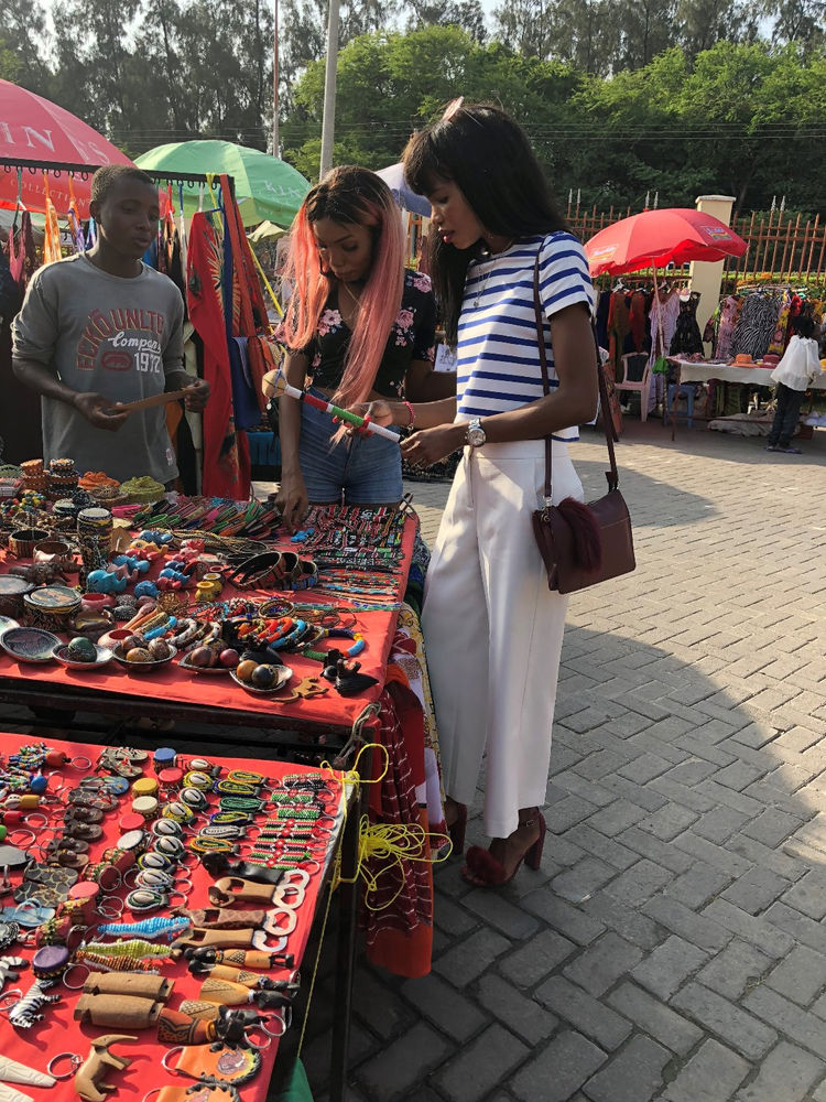 THE MAASAI MARKET IN MOMBASA.