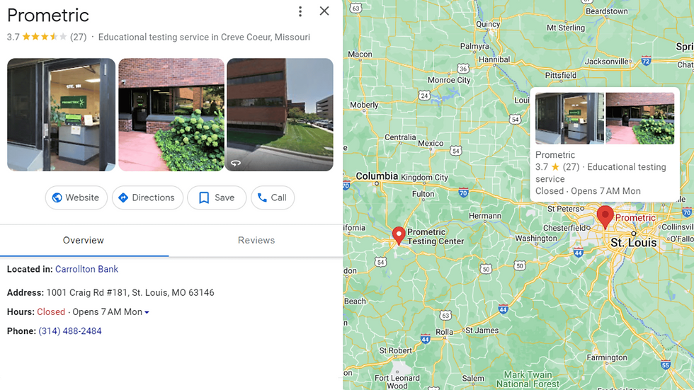 Missouri: Top 3 Prometric Test Centers For DSST Exams