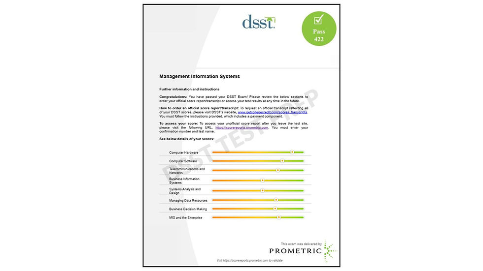 How to Pass Your DSST Exam in One Week
