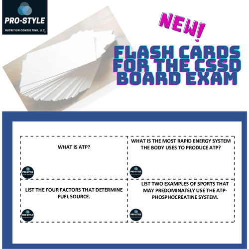 Pro-Style Nutrition Flash Cards for the CSSD Board Exam 2nd Edition ...