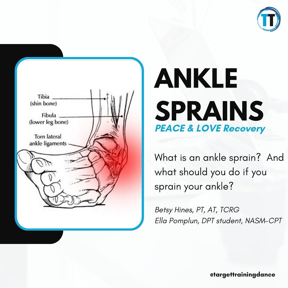 Ankle Sprains in Irish Dance: The PEACE & LOVE Approach