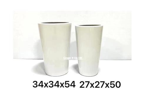 Round Ceramic Pot (Trapezoid Shape) 圓陶花盆(梯形) | greenituphk