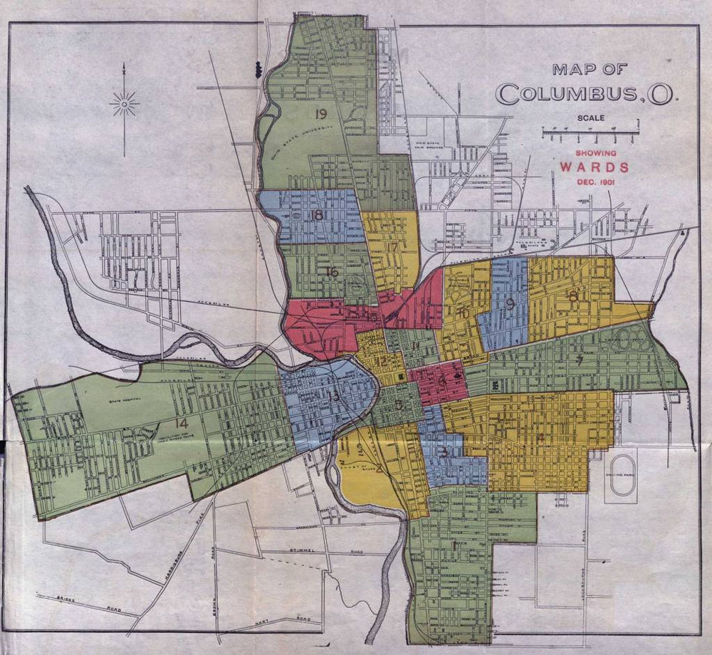 Columbus History: East Long Street in 1933