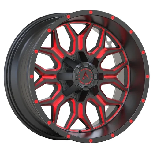 INFANTRY 20X10 5X127/5X139.7 ET:-24 GLOSS BLACK SUNSET RED CB:78.1 ...