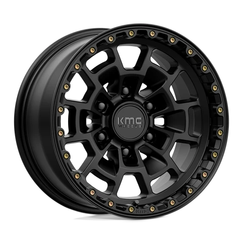 KMC SUMMIT Satin Black 17x8.5 +0 106.1 Conical 6X139.7 | Econo Mags