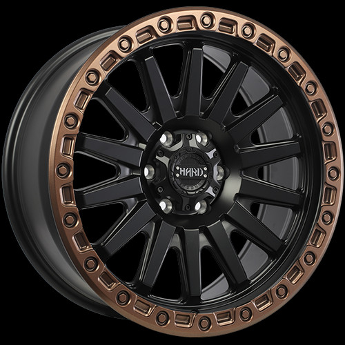 RUFFINO BLAZE Noir satin - Contour bronze satin 20x9.0 6x135 Offset: 25 ...