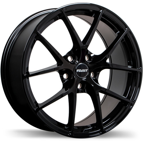 Fast Wheels Innovation GLOSS BLACK 18x8 +45 67.1 Flat 5X114.3 | Econo Mags