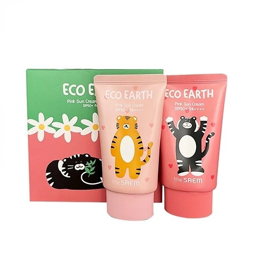 The Saem Eco Earth Pink Sun Cream Limited | T-Zin Shop