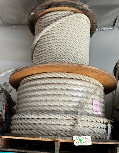 1-5/16” PHILLYSTRAN KEVLAR/TECHNORA ARAMID ROPE 96,000# MBS NSN 4020-01 ...