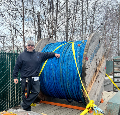 1-1/4” SAMSON AMSTEEL BLUE 12-STRAND DYNEEMA ROPE-165,000# Tensile ...