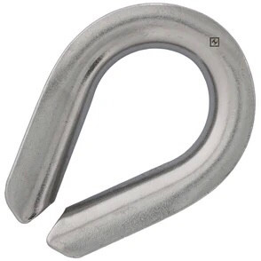 HEAVY DUTY STAINLESS STEEL THIMBLES for CORDAGE & WIRE ROPE | Nautical ...