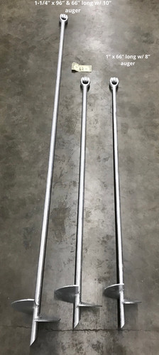 GALVANIZED “NO WRENCH” SCREW ANCHORS FOR SET NET SITES 1” & 1-1/4” IN ...