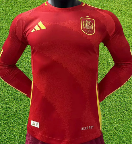 2024 Spain Euros Long Sleeve Home Kit Player Version | 626 Jerseys
