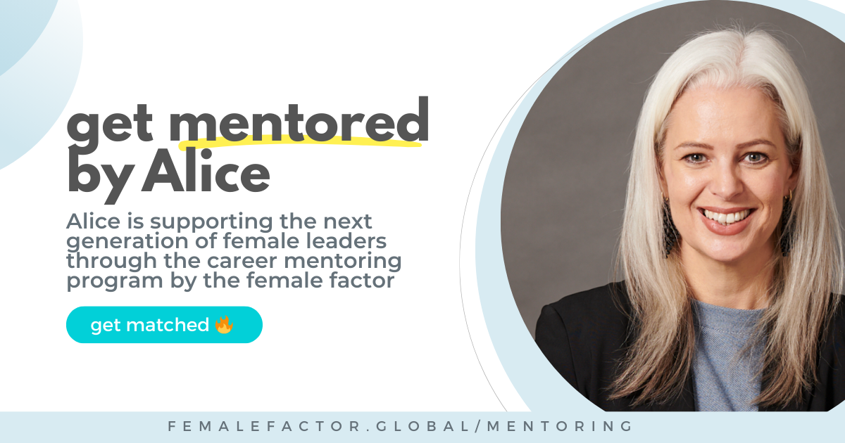 Alice Schmidt | mentor at the female factor