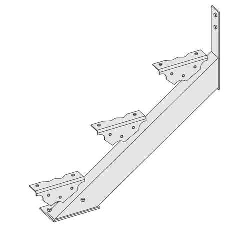 3 Tread Stringer Pair HDG | Ideal Steel