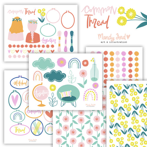 Common Thread Printable Papercrafting Kit | mandyford