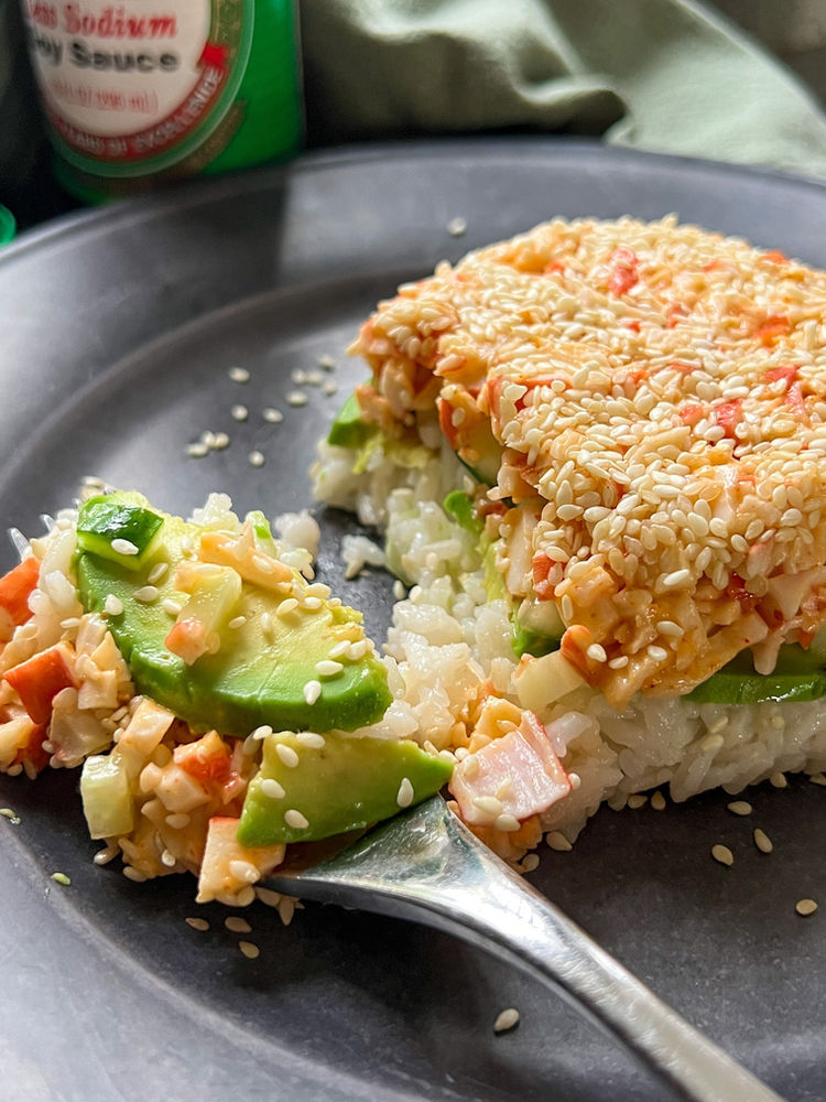 CALIFORNIA ROLL IN A CUP