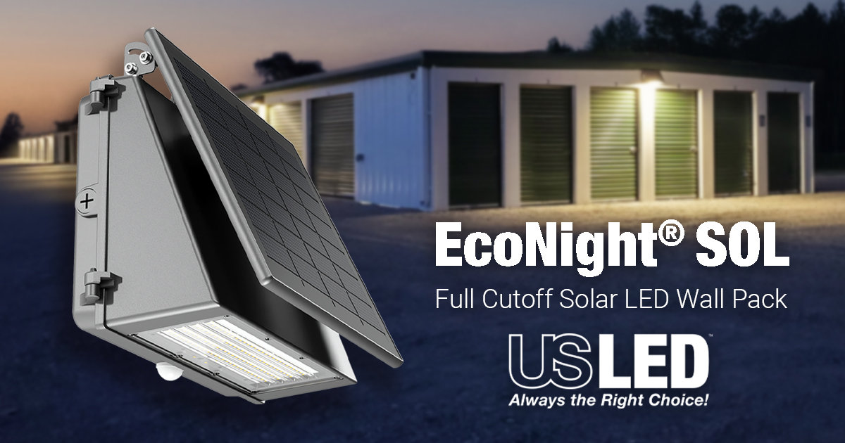 EcoNight SOL LED Full Cutoff Solar Wall Pack | Outdoor LED Lighting