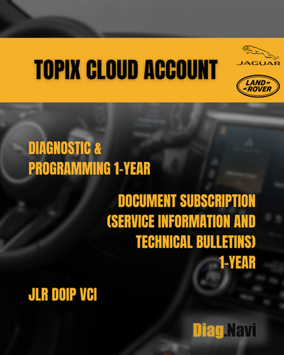 JLR Topix Cloud Online (1-year) | DiagNavi