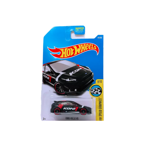 HOTWHEELS BÁSICO 1:64 FORD FOCUS RS KONI NEGRO | RCimportstore