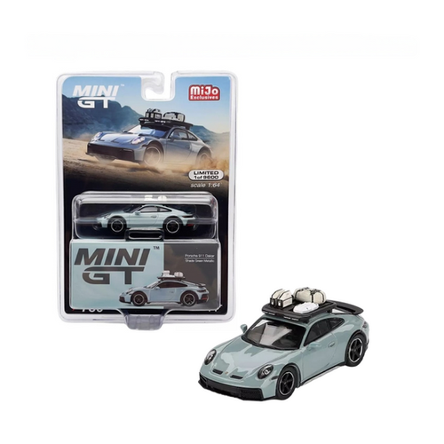 Porsche 911 Dakar Shade Green Metallic MINI GT 780 1:64 | RCimportstore