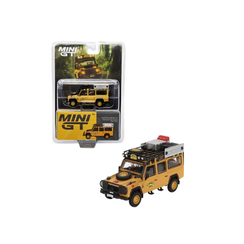 Land Rover Defender 110 1989 Camel Trophy Turkey MINI GT 856 1:64 | RCimportstore