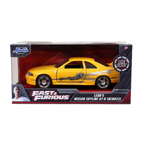 Nissan Skyline GTR R33 Leon Rapido Y furioso JADA 1:32 | RCimportstore