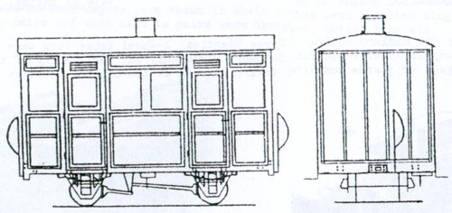Two Compartment 4 Wheel Coach Kit | TierneyModelRailway