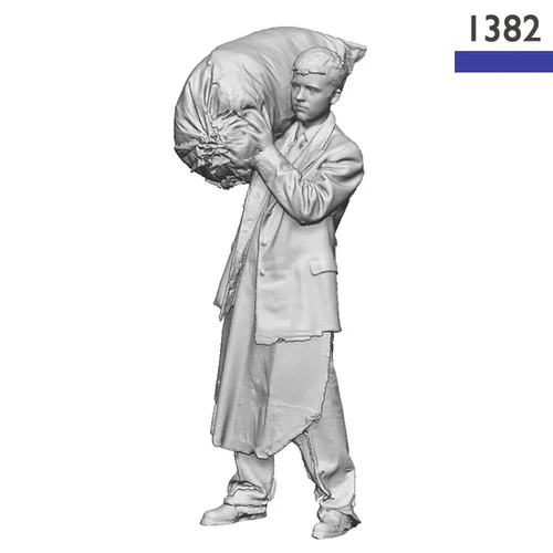 GPO worker handling post bag | TierneyModelRailway