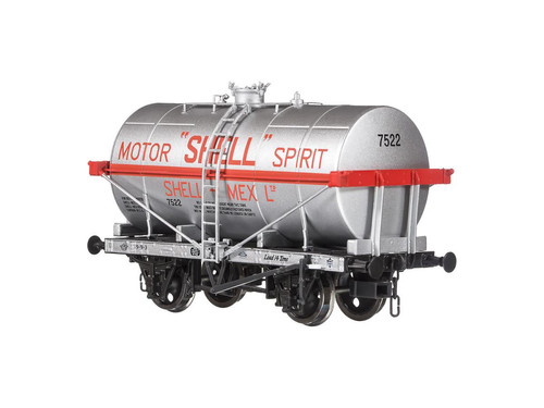 14t Class A Tank Wagon Shell Motor Spirit Silver 7522 | TierneyModelRailway