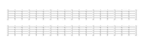 Lineside Fencing, White | TierneyModelRailway