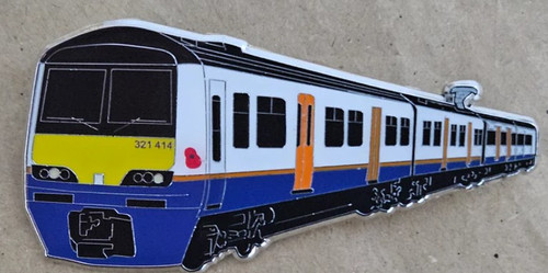 London Overground Class 321 (321 414) Enamel Brooch Pin Badge ...