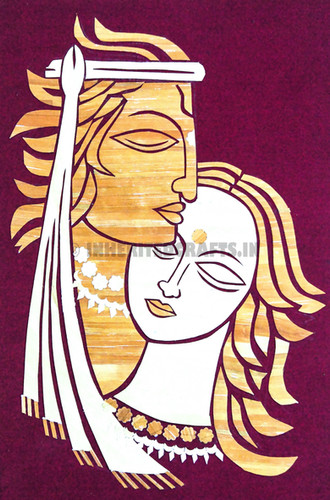 Straw art work of Shiva and Parvati | Inherited Crafts
