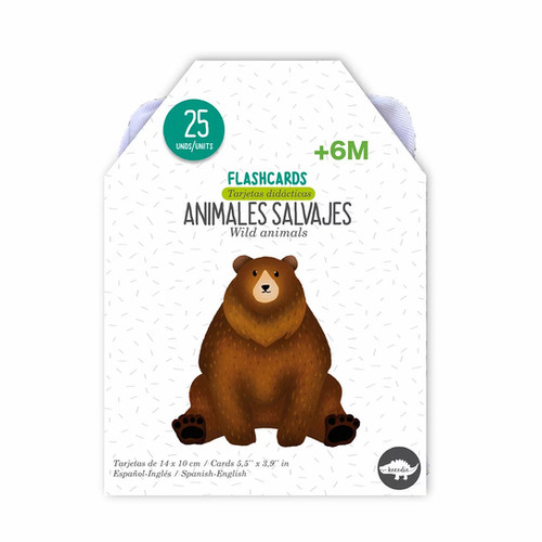 Flash Cards Animales Salvajes Cartas Didácticas | Jugando y Educando