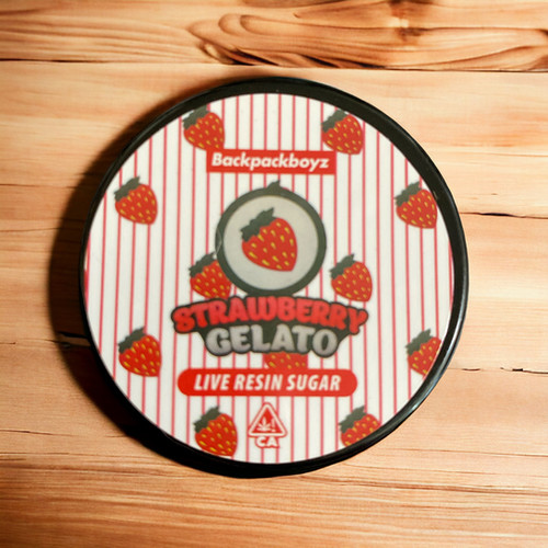 Backpackboyz Strawberry Gelato Live Resin Sugar 10oz | www.nunzclub.com
