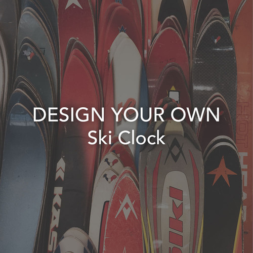 Custom Ski or Snowboard Clock | ADK Ski Chairs