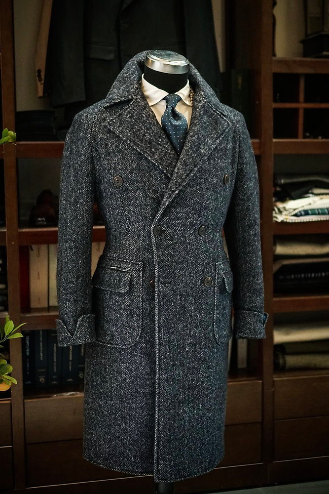 Herringbone Ulster Coat by Carlo Pham Tailors
