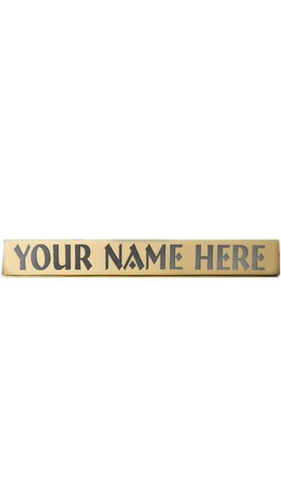 Custom Etched Wrestling Belt Name Plates | A&J'S BELTS INC.