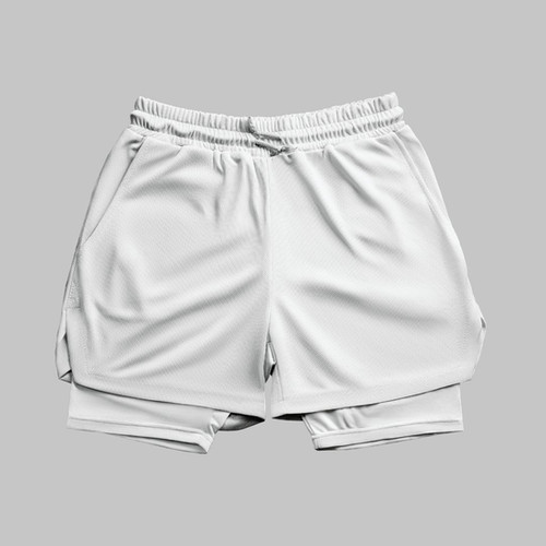 Men's Double Layer Shorts in Taslan / Recycled Polyester | NoName