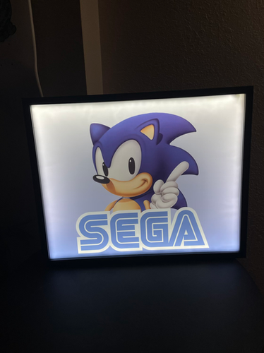 Sega Sonic backlit sign | ArcadePlug